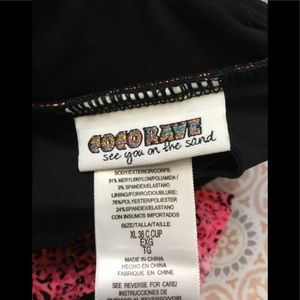 Coco Rave | Swim | Coco Rave Ruffled Hot Pink Orange Animal Print ...